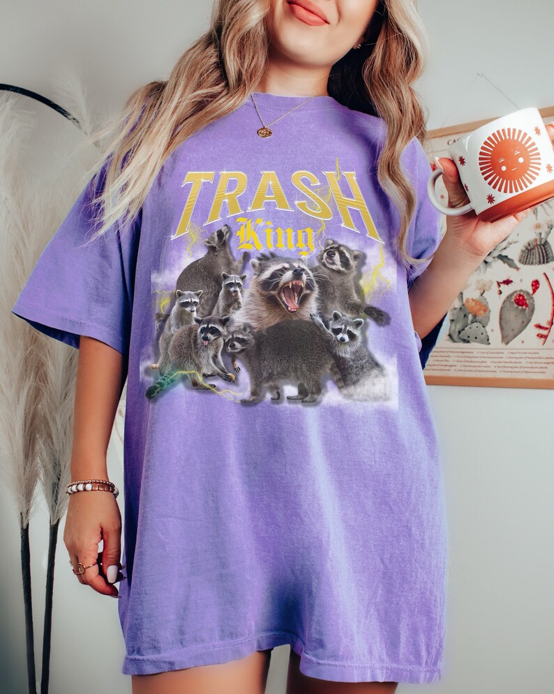 Raccoon Shirt Bootleg Rap Tee Bootleg Shirt Funny Gen Z Shirt Gen Z ...