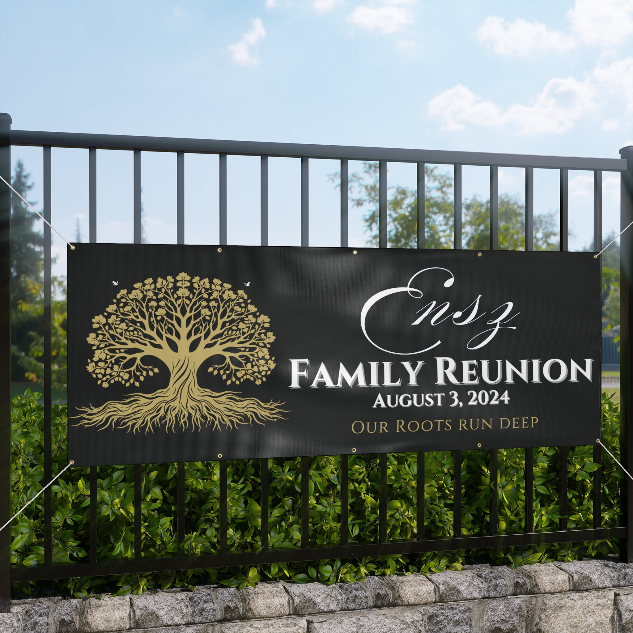 Custom Matte Banner Personalized Banner Family Reunion Banner Party ...