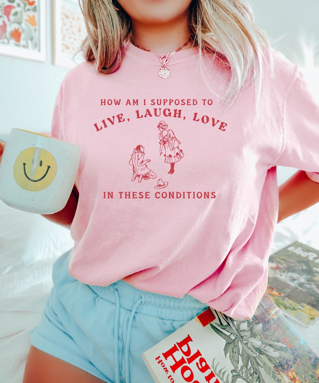 Live Laugh Love Gen Z Shirt Weirdcore Ironic Shirt Weird Shirts Funny ...