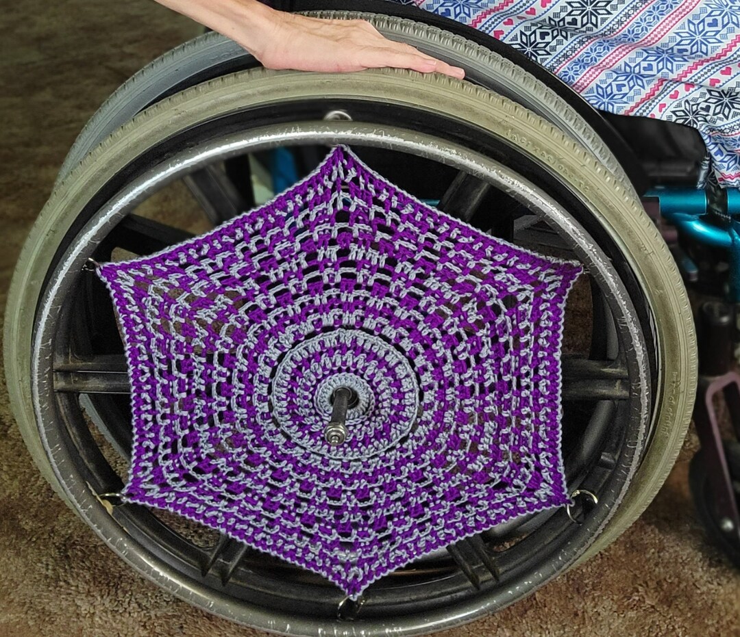 1 (one) Wheelchair Wheel Cover Ready to Ship Spoke Cover Wheel Wall ...