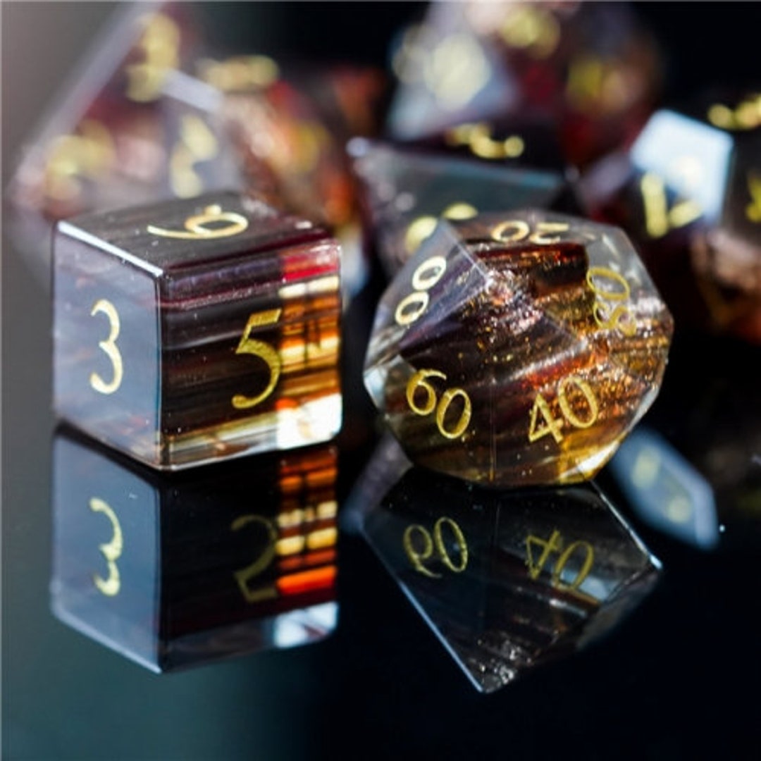 Gorgeous Red Hair Glass Dice. Custom Designed per Run. - Etsy