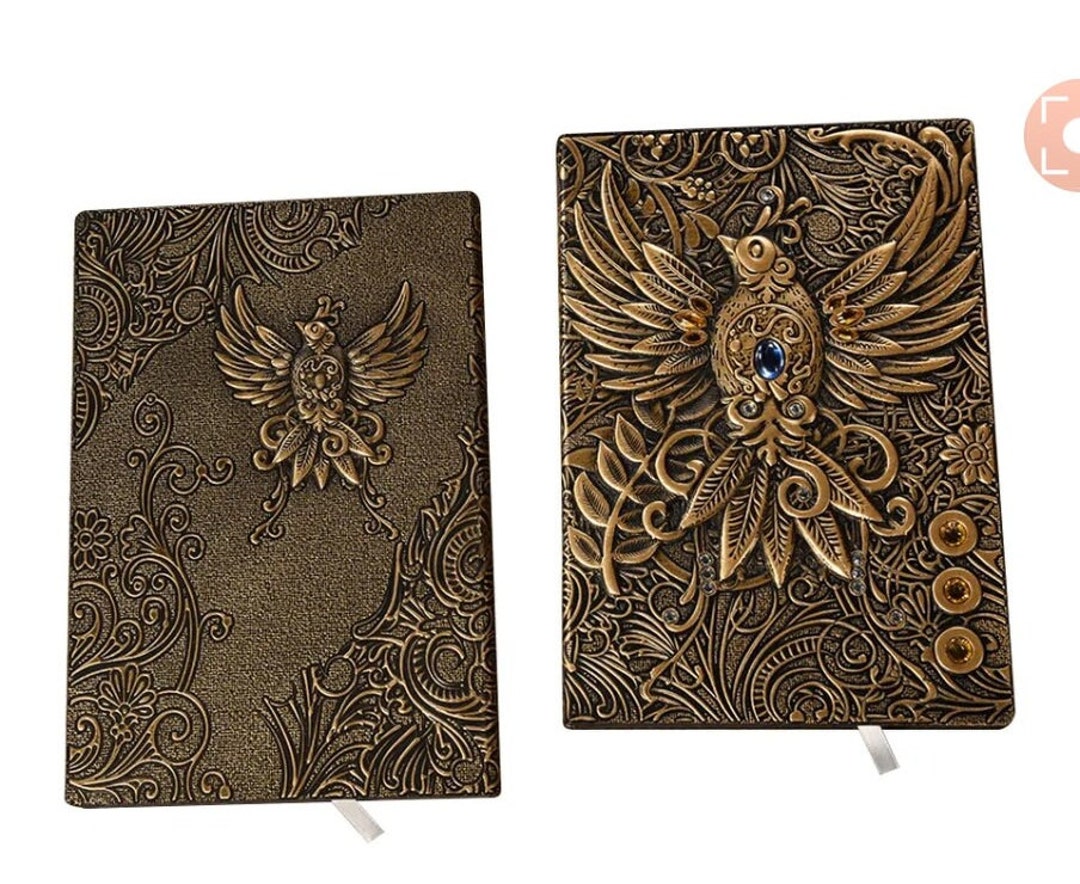 Intricate Majestic Jeweled Phoenix Journal Perfect for Dnd or ...