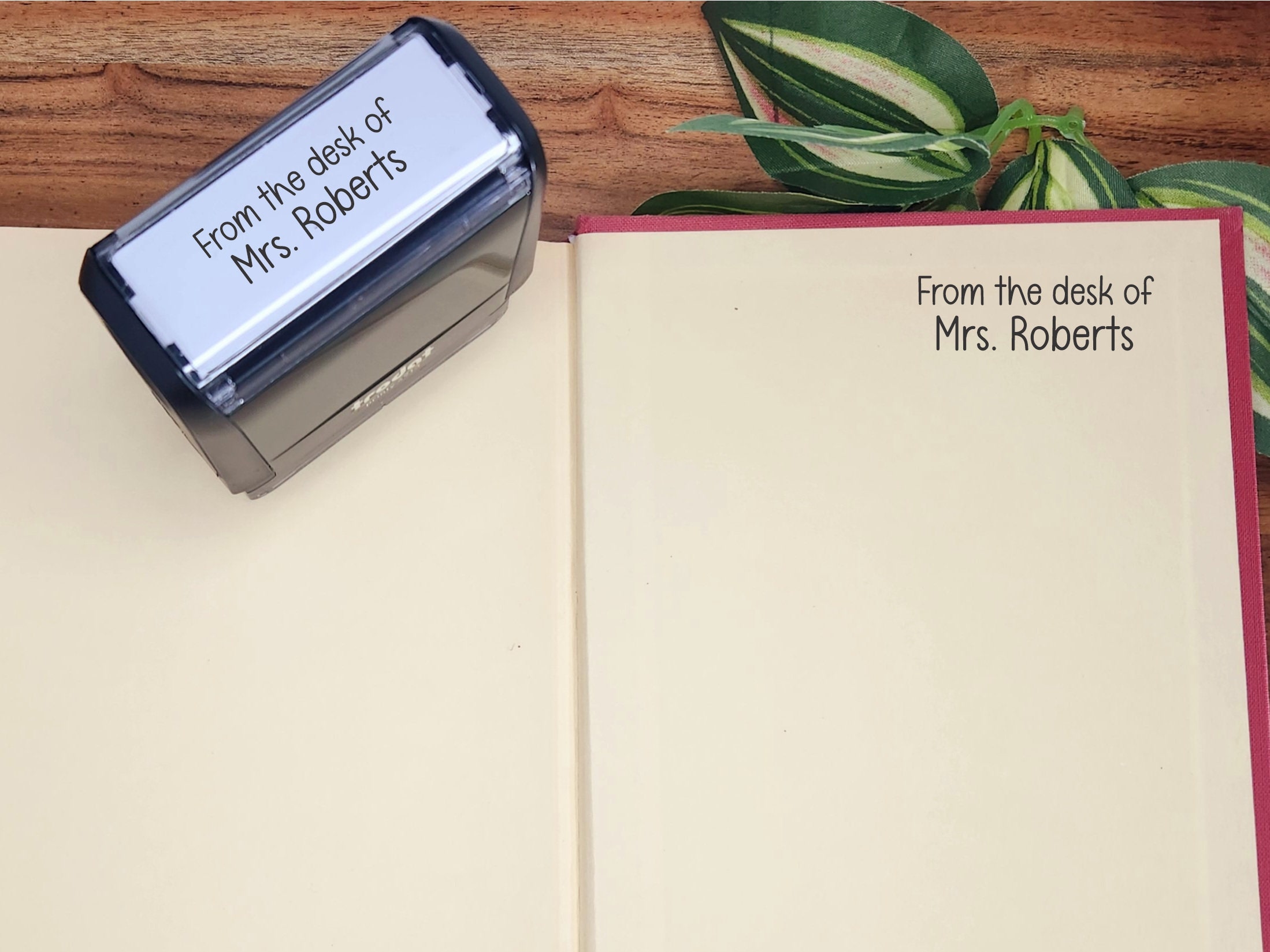 Name Stamp | Custom Stamp With up to Three Lines - Etsy