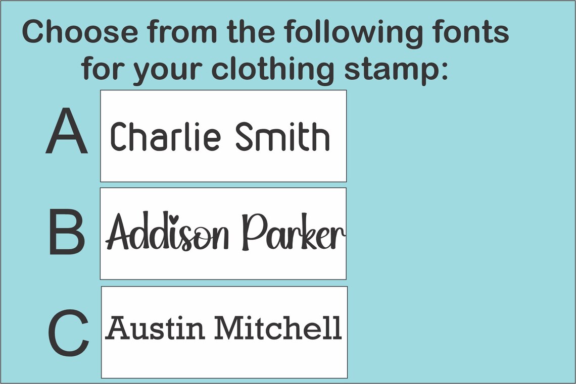 Clothes Name Label Stamp Perfect for Back to School. - Etsy