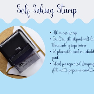 Name Stamp | Custom Stamp With up to Three Lines - Etsy