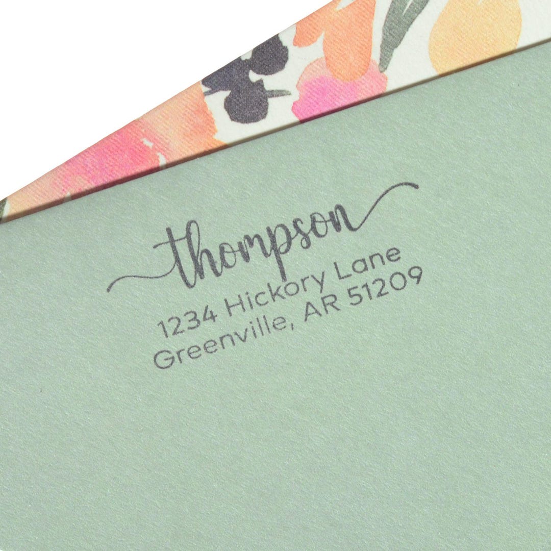 Personalized Return Address Stamp | Custom Self-inking Stamp Perfect ...