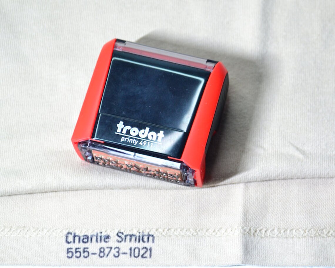 Clothes Name Label Stamp Perfect for Back to School. Uniforms, Gym ...