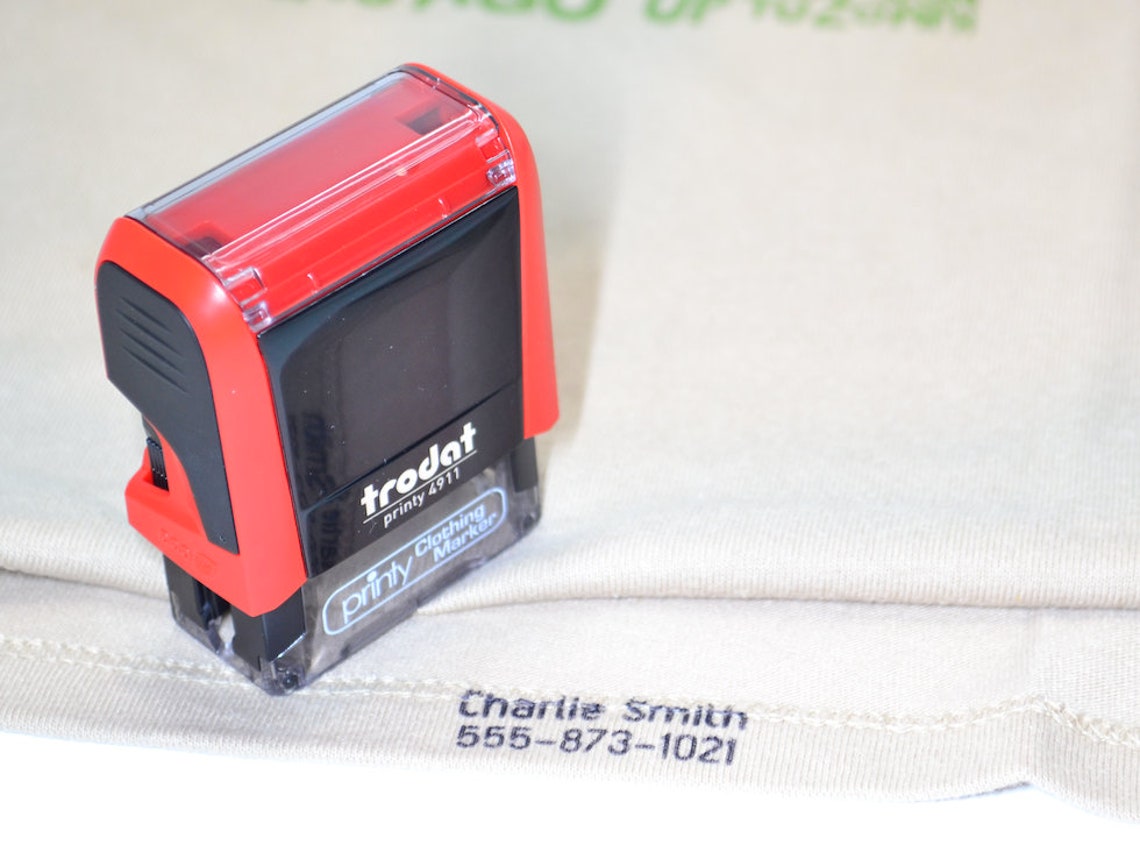 Clothes Name Label Stamp Perfect for Back to School. Uniforms, Gym ...