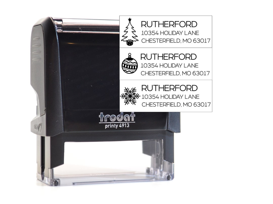 Christmas Return Address Stamp | the Perfect Festive Stamp for All of ...