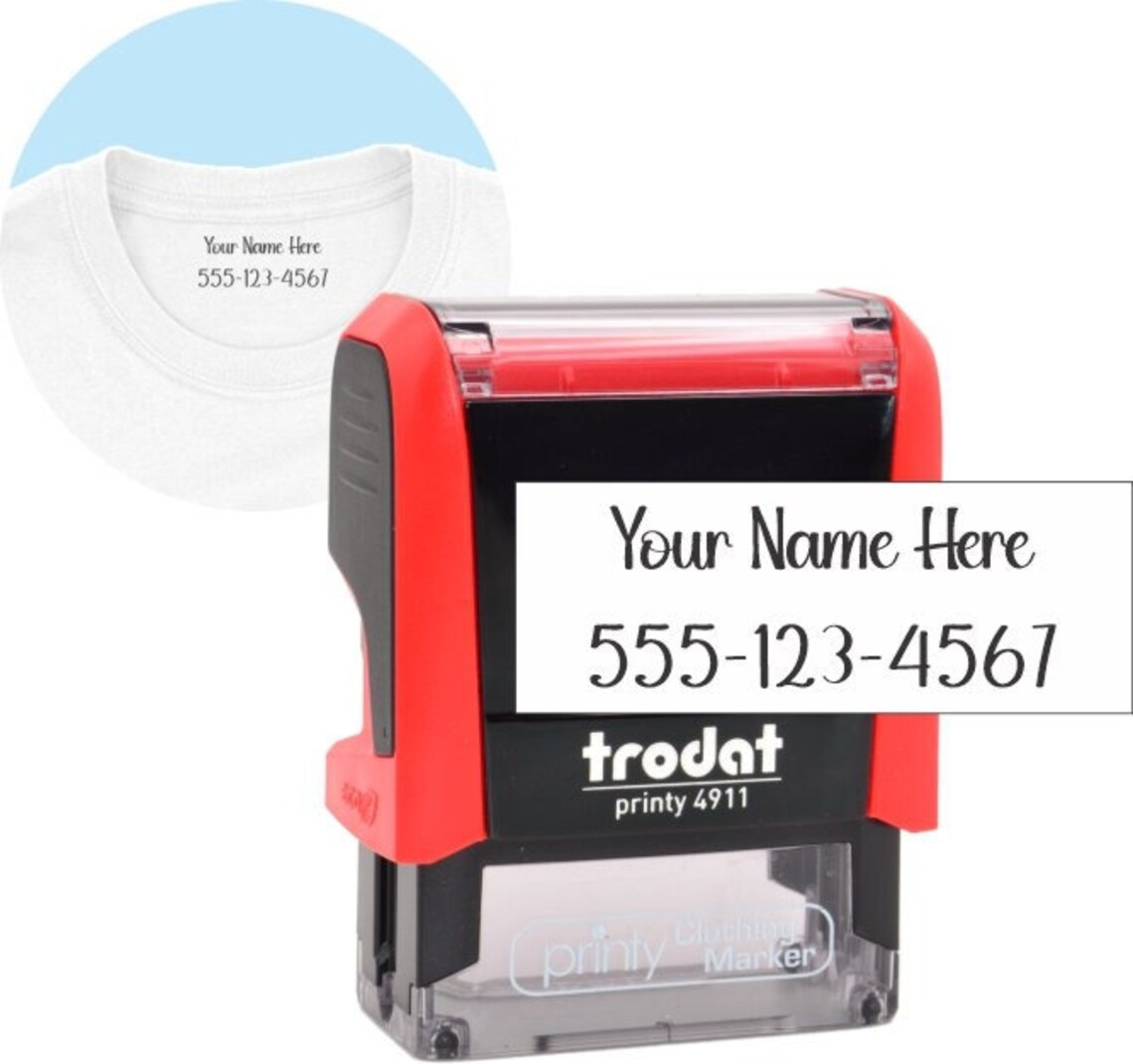 Clothes Name Label Stamp Perfect for Back to School. Uniforms, Gym ...