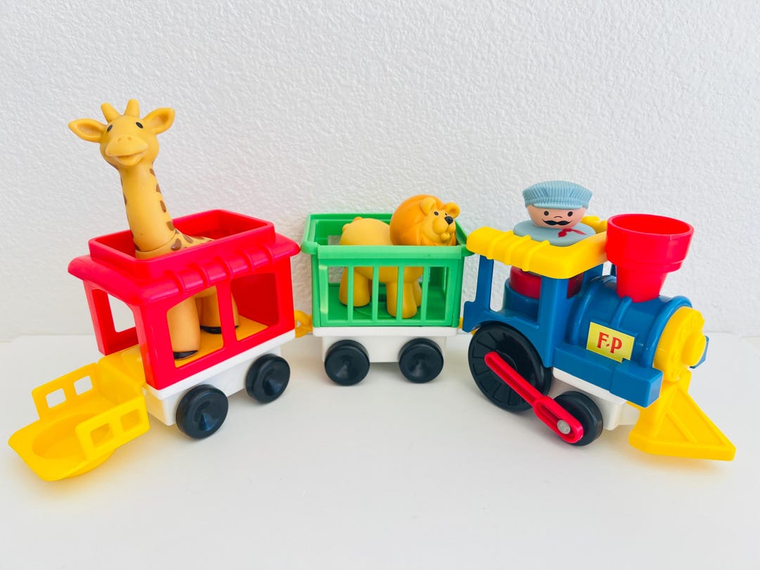 1991 Chunky Fisher-price Little People Circus Train - Etsy