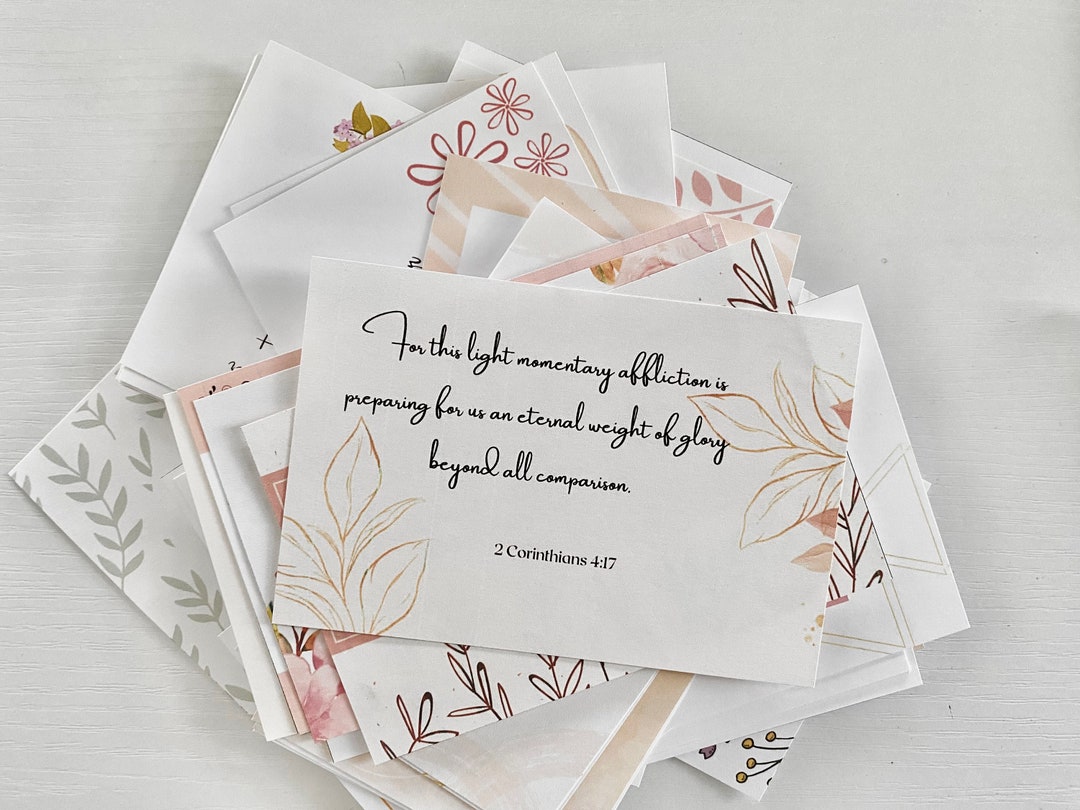 Bible Verse Cards, Weekly Scripture Cards, Scripture Memorization Cards ...