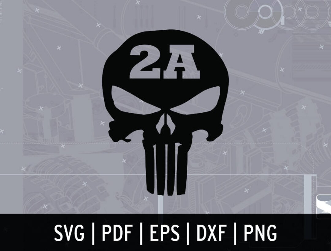 2nd Amendment Skull 2A SVG for Cutting Machines Instant - Etsy