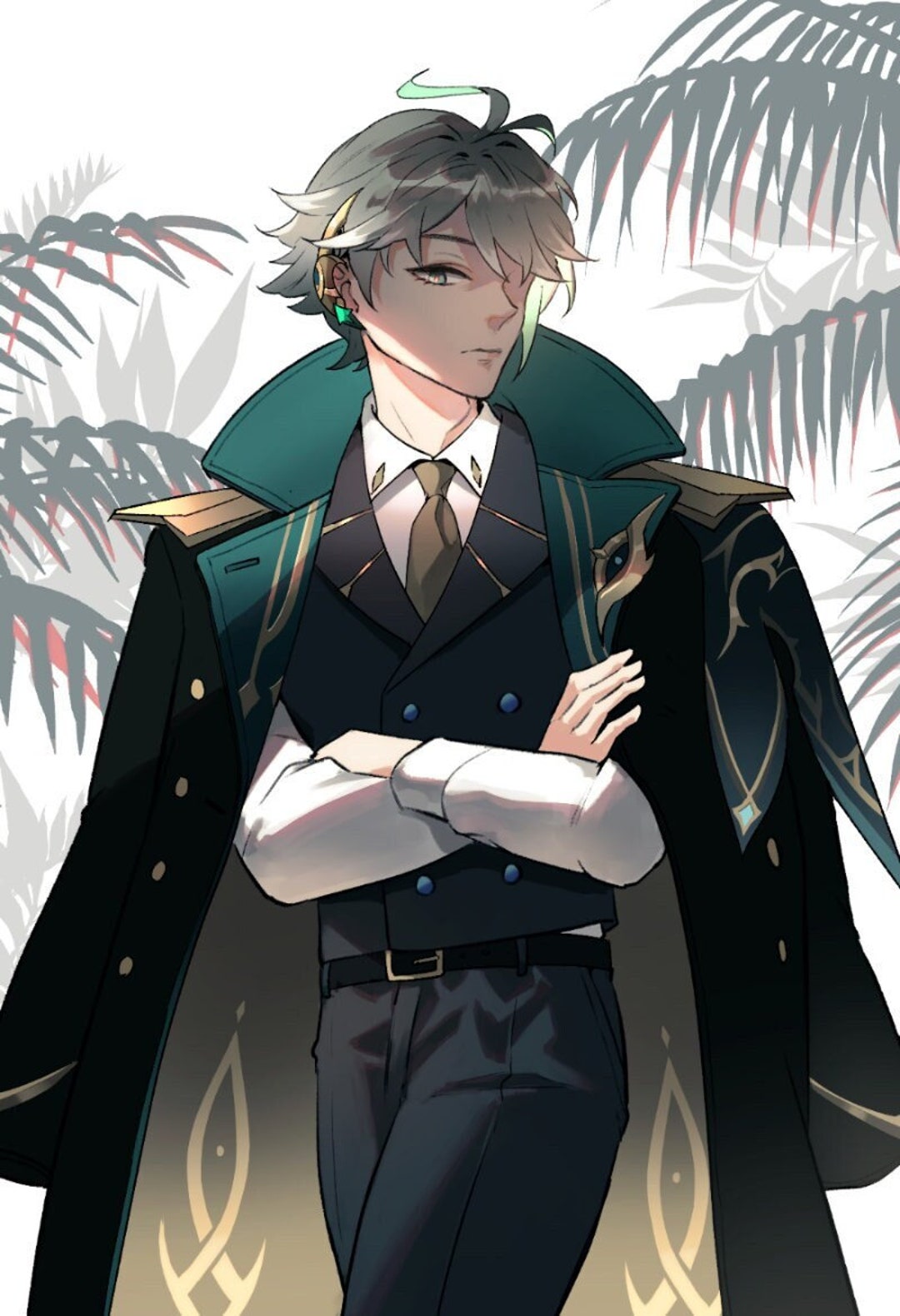 SMALL PRINT- Alhaitham Suit - Etsy