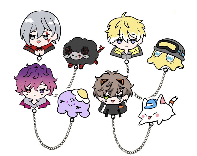 Noctyx Vtuber Buttons - Etsy