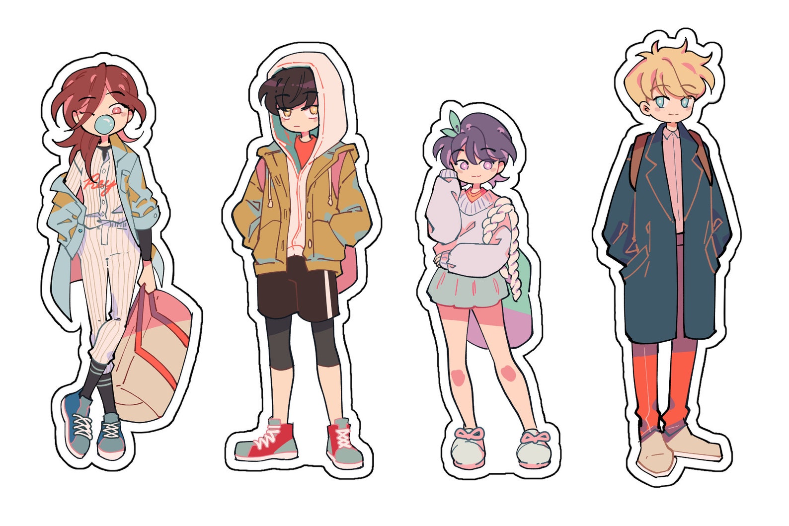 Fictional Skin WEBTOON Vinyl Stickers - Etsy