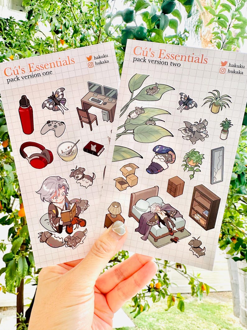 Cú-sensei Sticker Sheets - Etsy
