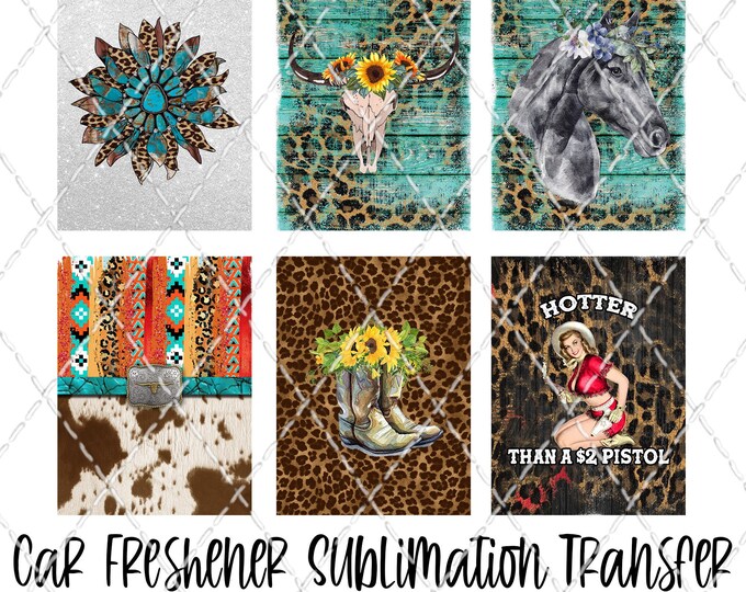Leopard & Serape Split Coaster Sublimation Transfer Ready - Etsy