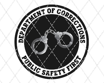 Department of Corrections Logo - Etsy