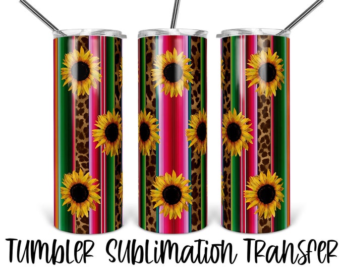 Leopard & Serape Split Coaster Sublimation Transfer Ready - Etsy