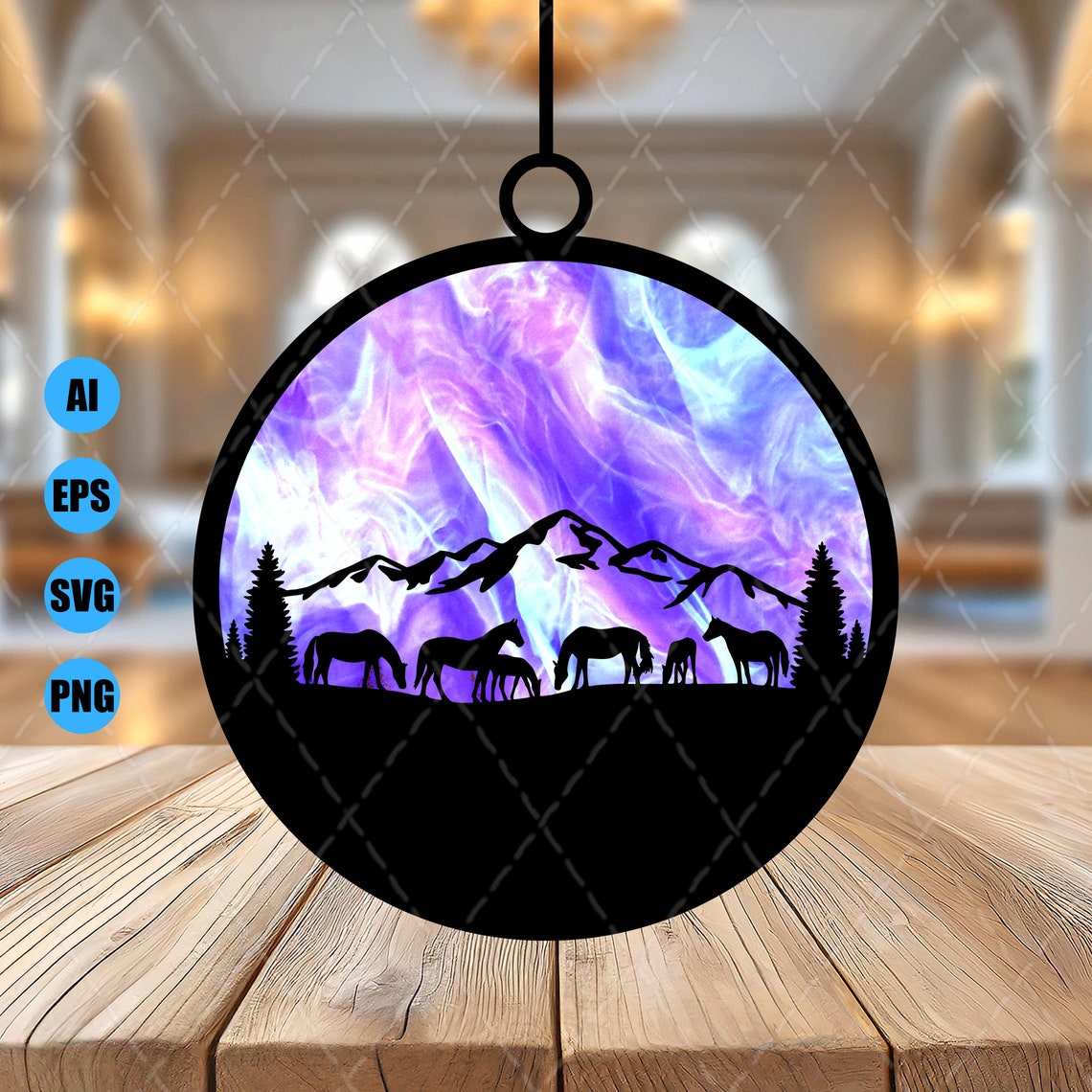 Horses Suncatcher SVG - Laser Cut File - Etsy Canada