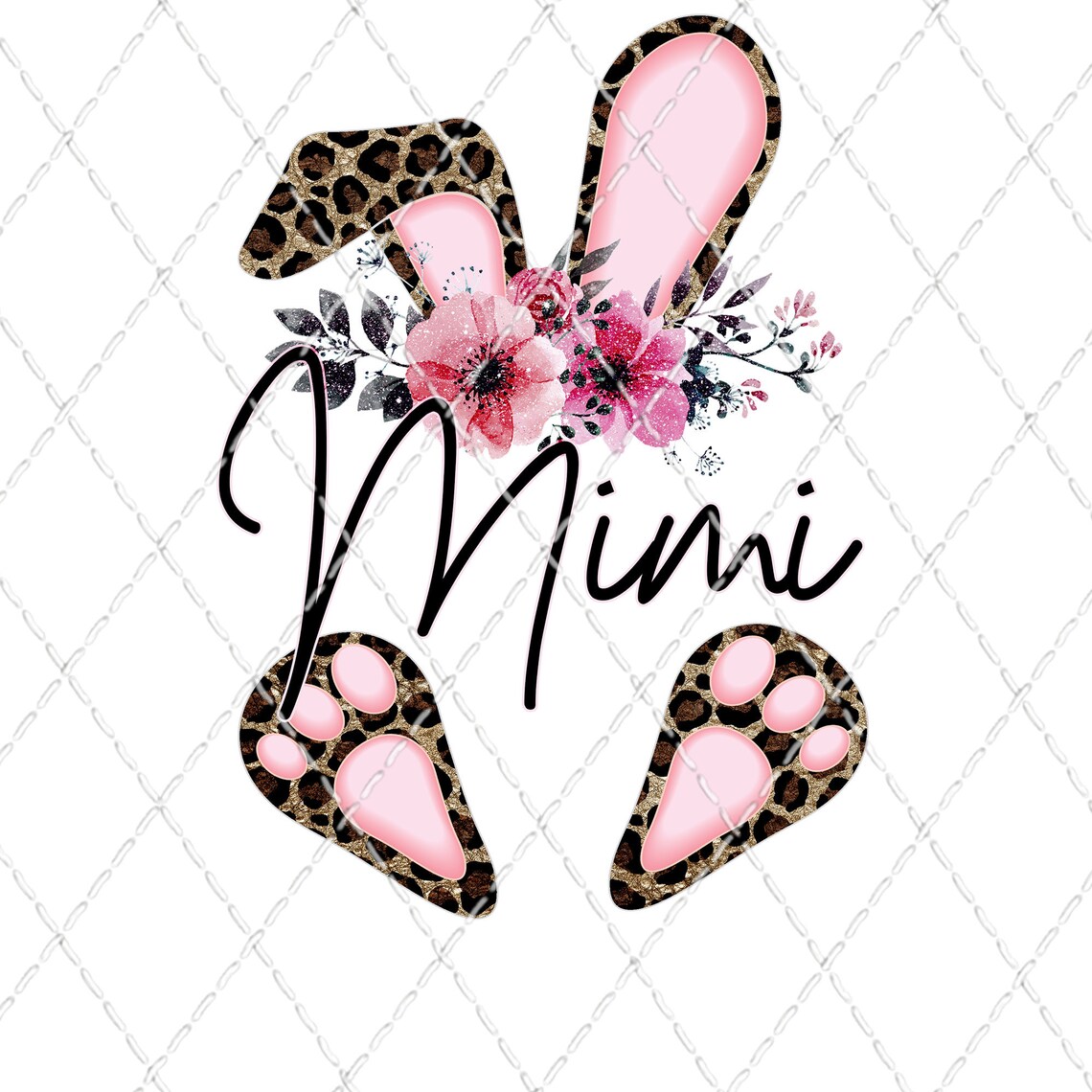 Mimi Bunny Sublimation PNG Digital Download Digital | Etsy