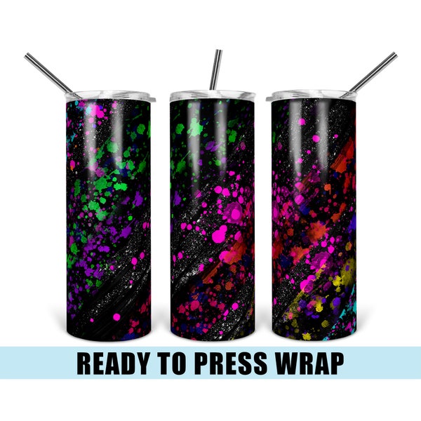 Neon Splatter - Etsy