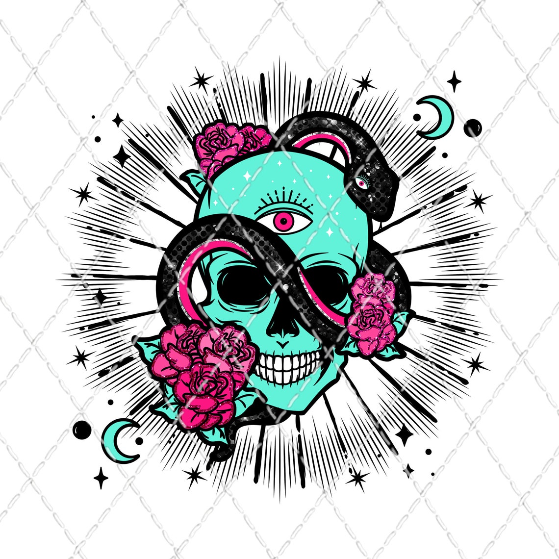 Skull Sublimation Transfer Ready to Press Shirt Transfer - Etsy