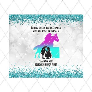 Barrel Racing - Tumbler Sublimation Transfer - Ready to Press - Heat ...