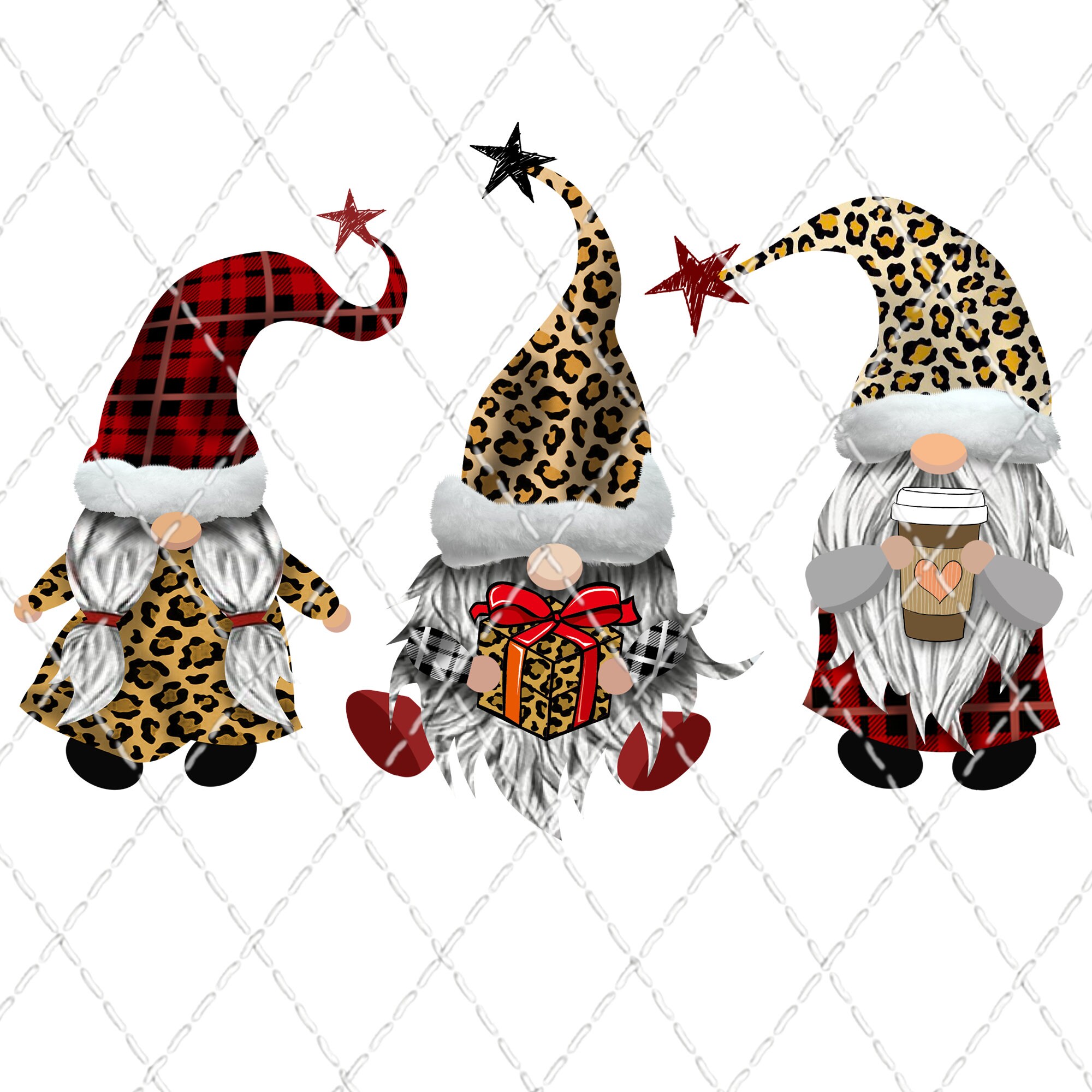 Leopard Gnomes Sublimation Transfer Ready to Press Shirt - Etsy