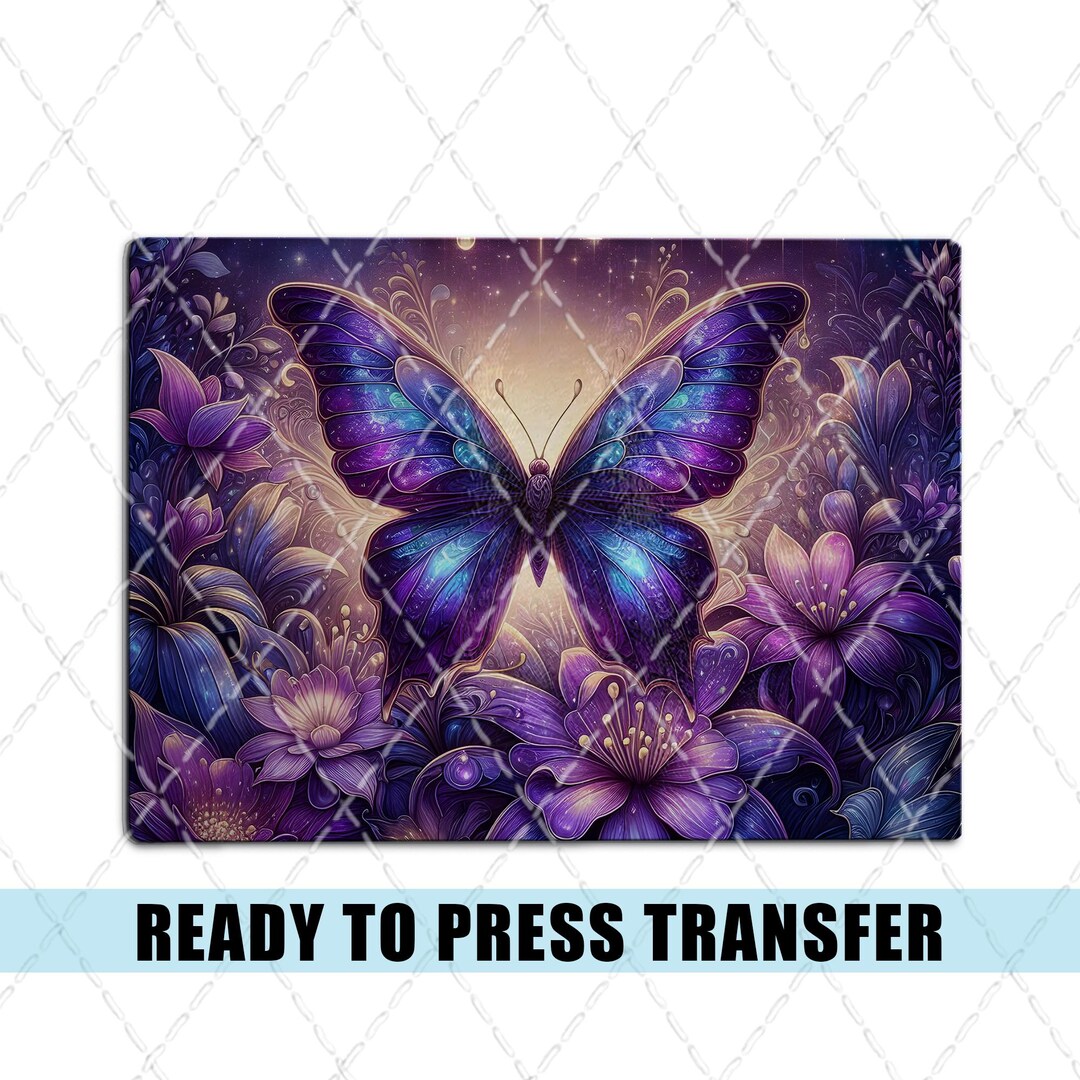 Mystical Butterfly Sublimation Transfer - Ready to Press - Cutting ...