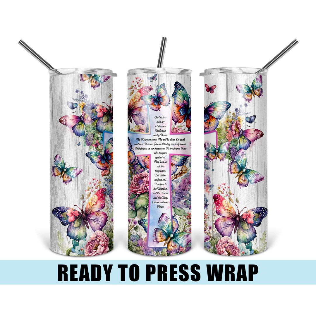 The Lord's Prayer - Tumbler Sublimation Transfer - Ready to Press ...