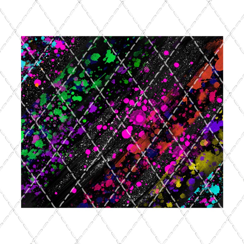 Neon Splatter Sublimation PNG Digital Download Digital - Etsy
