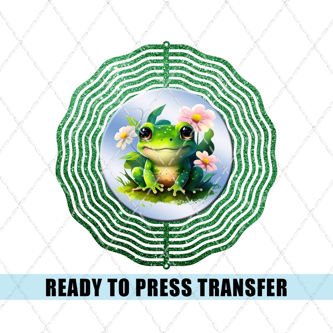 Frog Wind Spinner Sublimation Transfer: Garden Decor - Etsy