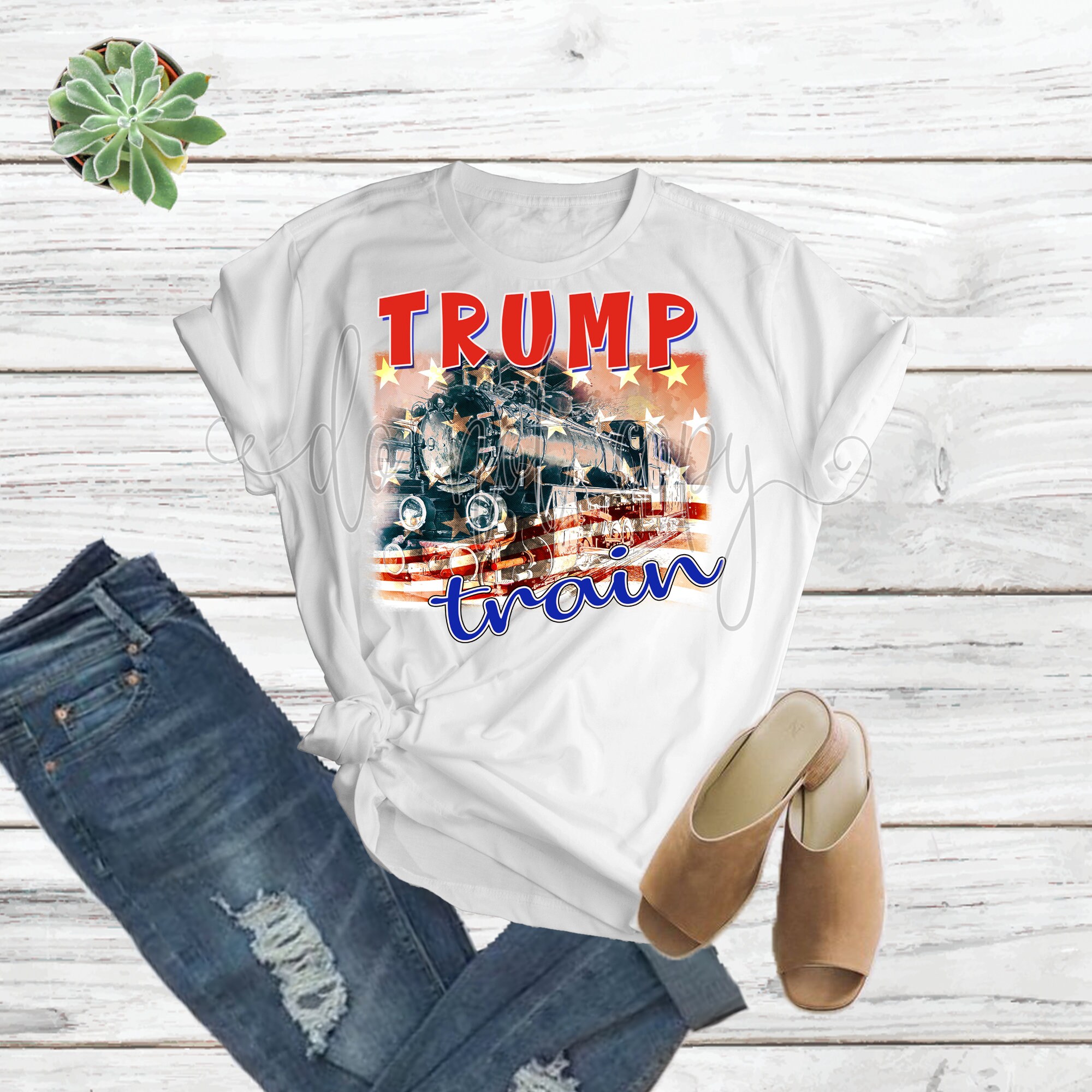 Trump Train Sublimation Transfer Ready to Press Shirt | Etsy