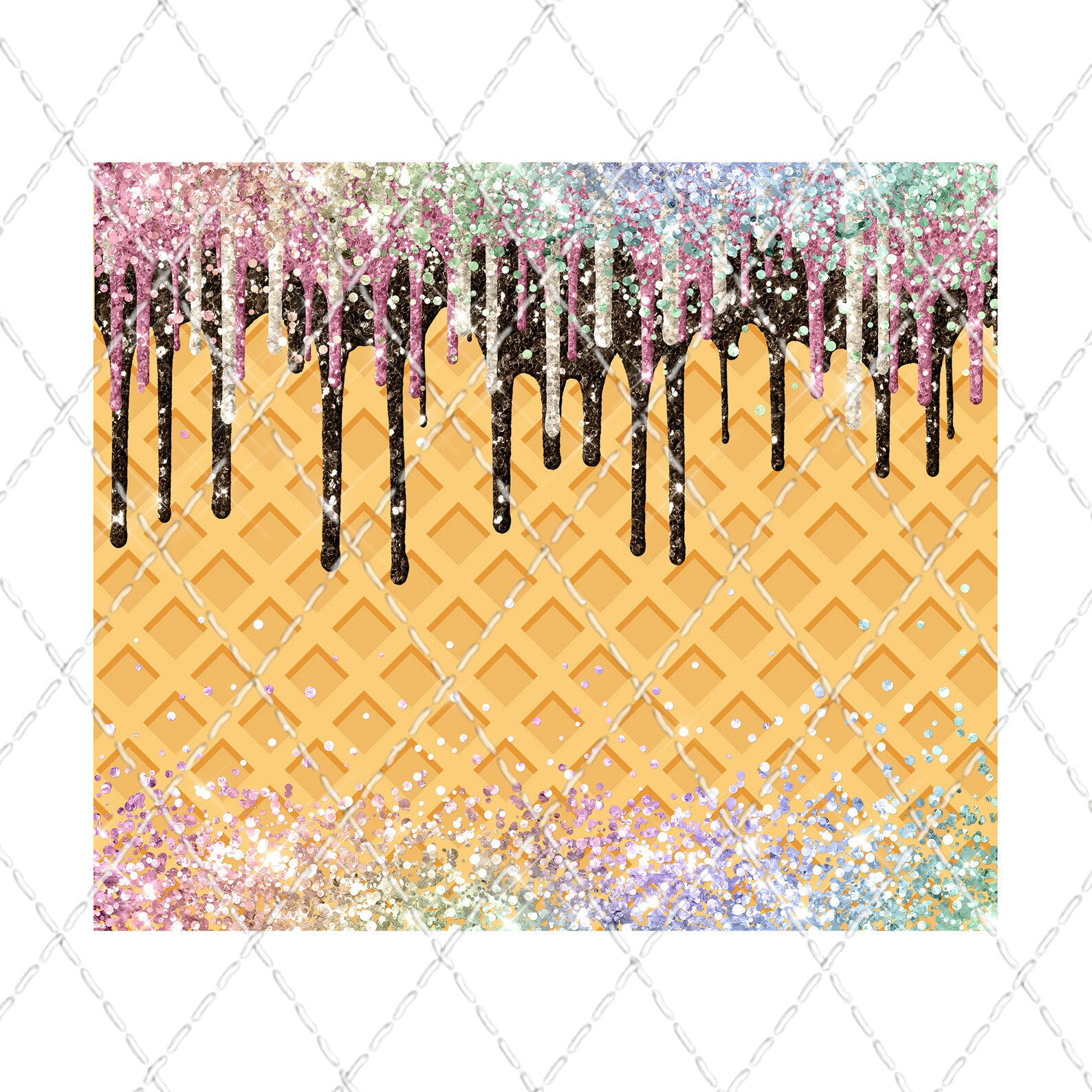 Ice Cream Cone Sublimation PNG Digital Download | Etsy