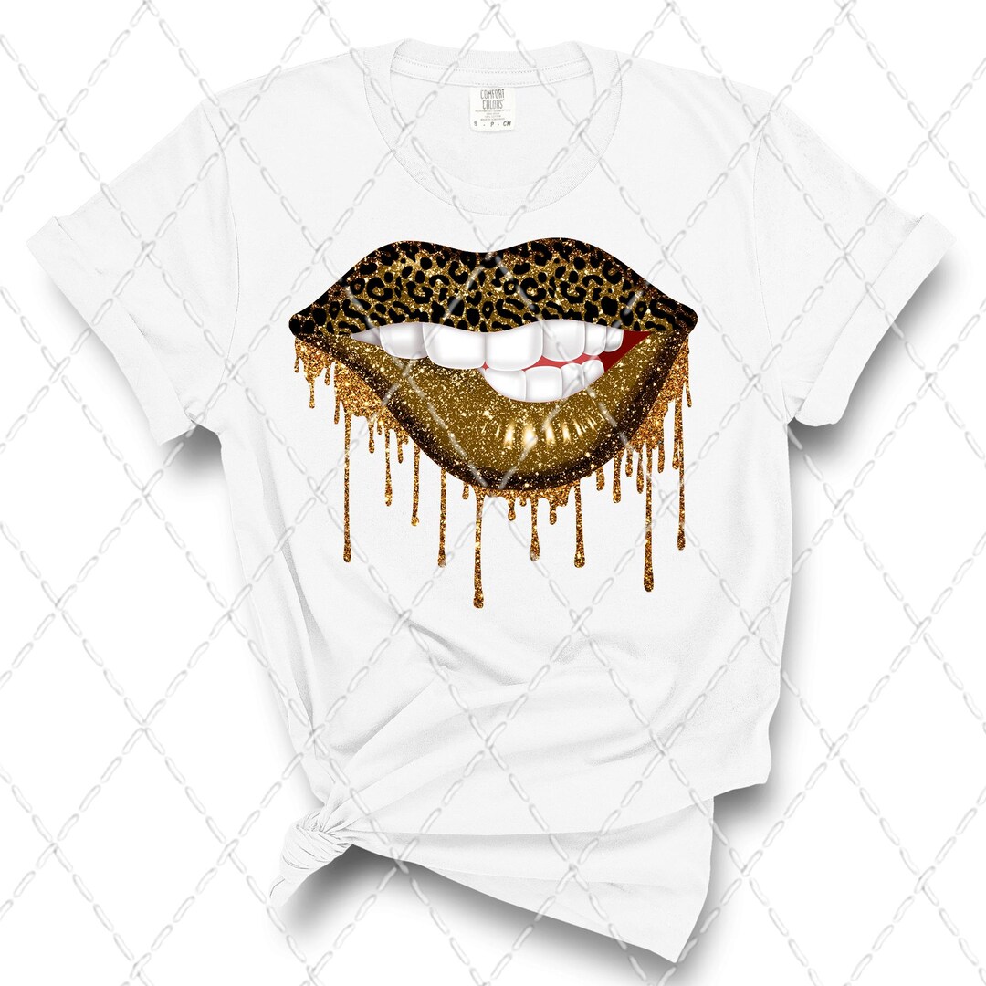 Gold Leopard Lips - Sublimation PNG - Digital Download - Digital Design ...