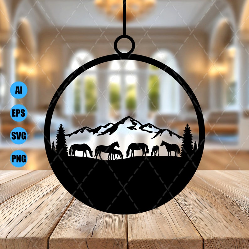 Horses Suncatcher SVG - Laser Cut File - Etsy Canada