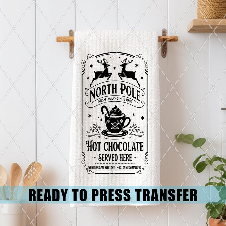 Hot Chocolate Sublimation Transfer - Ready to Press - Heat Transfer ...