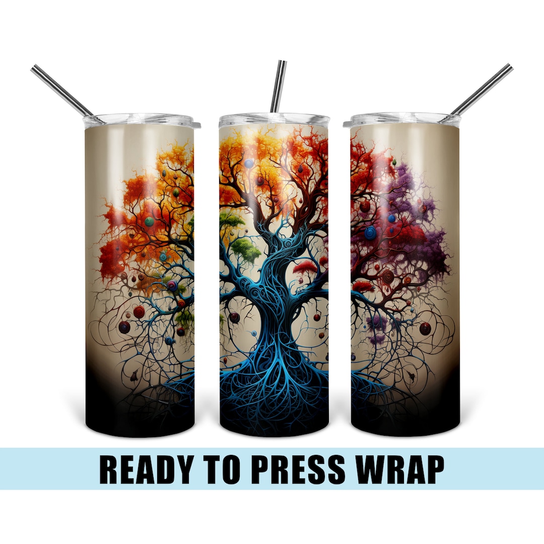 Tree of Life - Tumbler Sublimation Transfer - Ready to Press - Heat ...