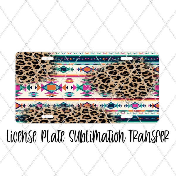 Aztec License Plate - Etsy
