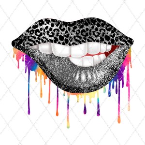 Silver Leopard Lips Sublimation Transfer Ready to Press Shirt Transfer ...