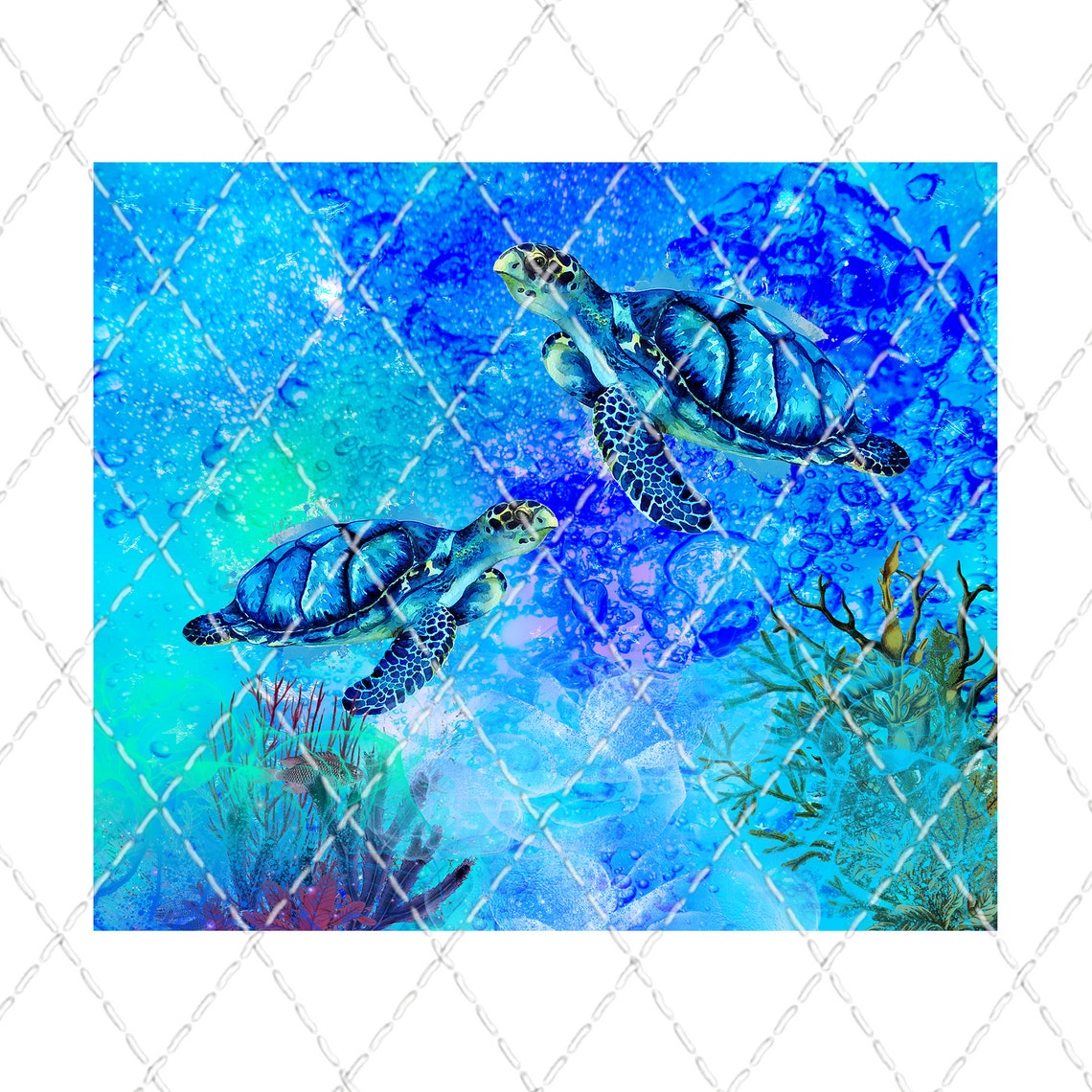 Turtles Tumbler Sublimation Transfer Ready to Press Heat - Etsy