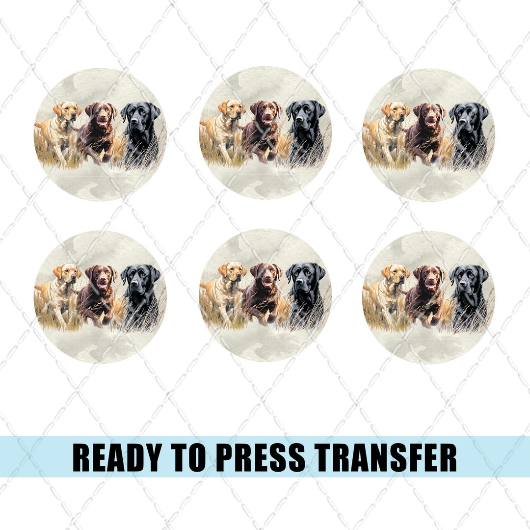 Hunting Labs - Coaster Sublimation Transfer - Ready to Press - Heat ...