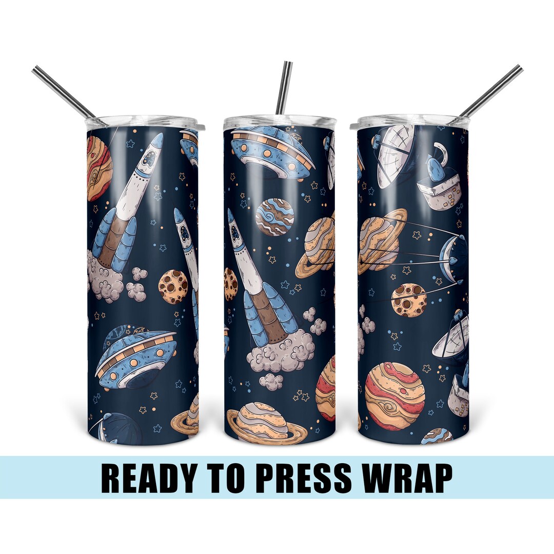 Space - Tumbler Sublimation Transfer - Ready to Press - Heat Transfer ...