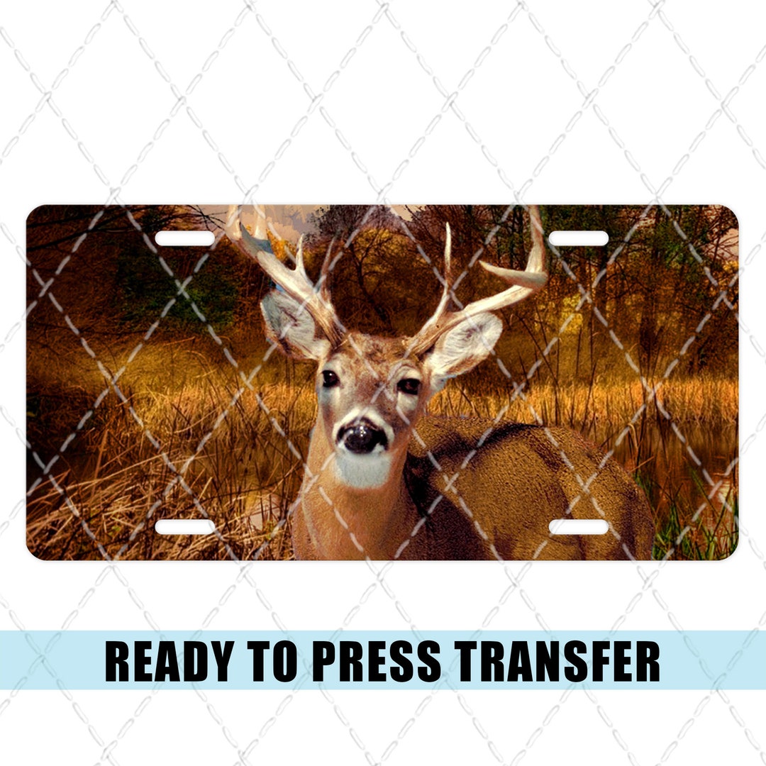 Deer in the Woods - License Plate Sublimation Transfer - Ready to Press ...