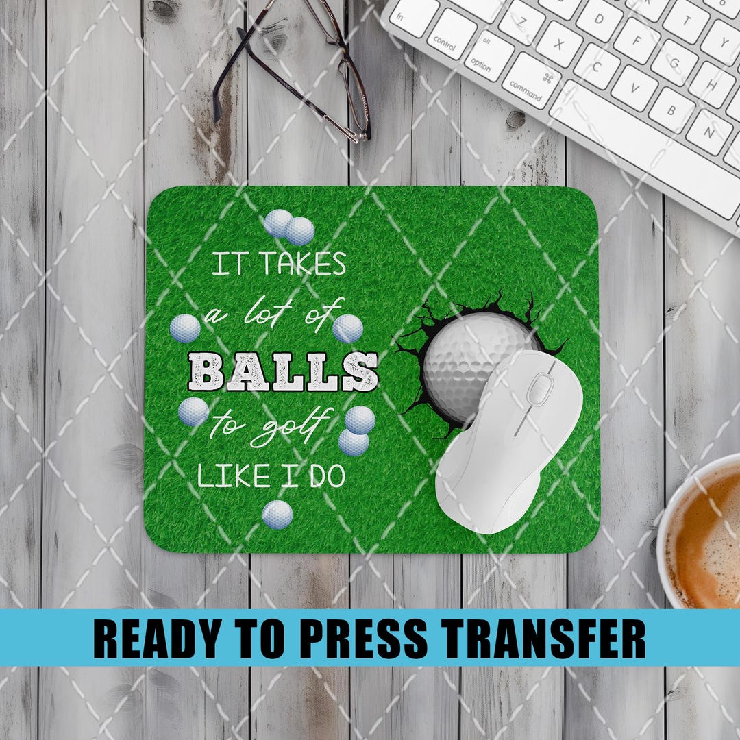 A Lot of Balls Sublimation Transfer Ready to Press Heat Transfer Mouse ...