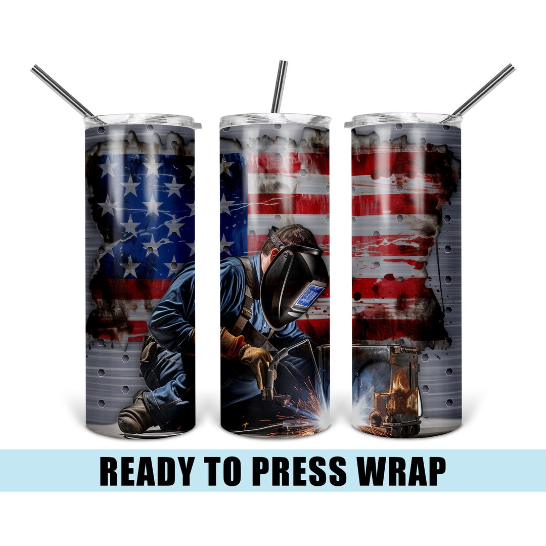 Patriotic Welding - Tumbler Sublimation Transfer - Ready to Press ...