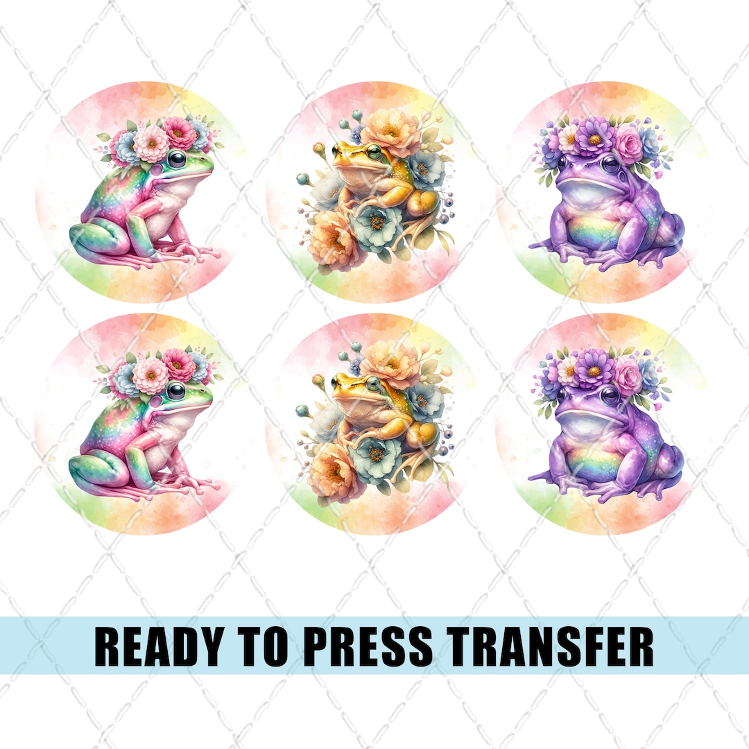 Frogs Coaster Sublimation Transfer - Coaster Transfer - Ready to Press ...