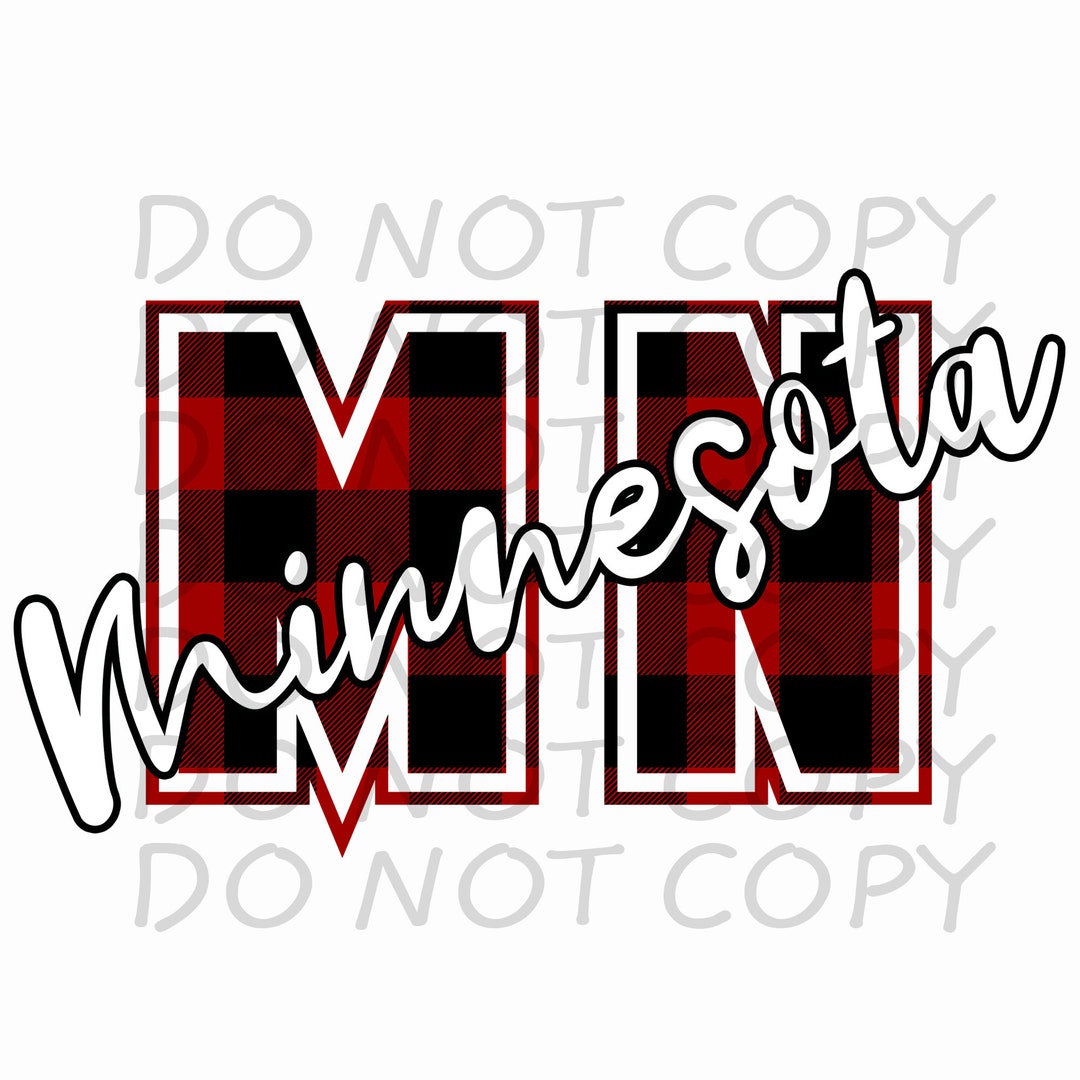 Minnesota Plaid Sublimation PNG Digital Art Download - Etsy